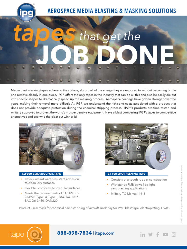 Aerospace Media Blasting Masking Solutions | PDF | Paint | Applied And ...