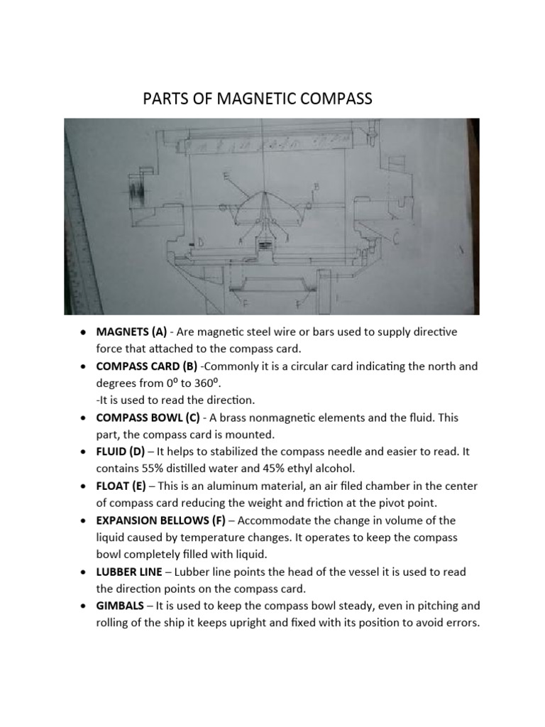 Parts of Magnetic Compass | PDF