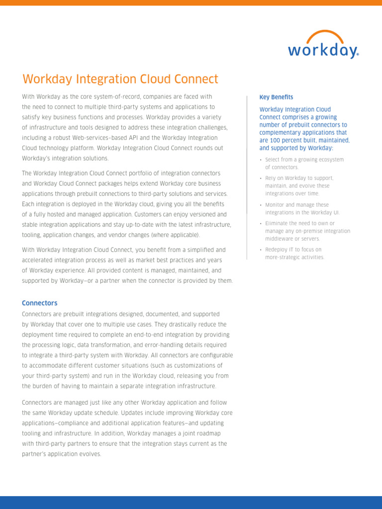 Workday Integration Solutions Guide | PDF | Payroll Tax | Cloud Computing