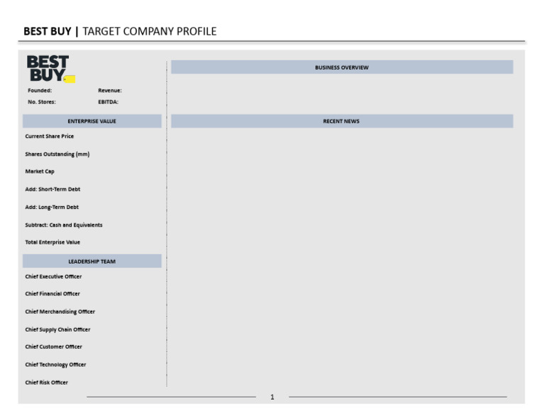 Target Profile Skeleton | PDF