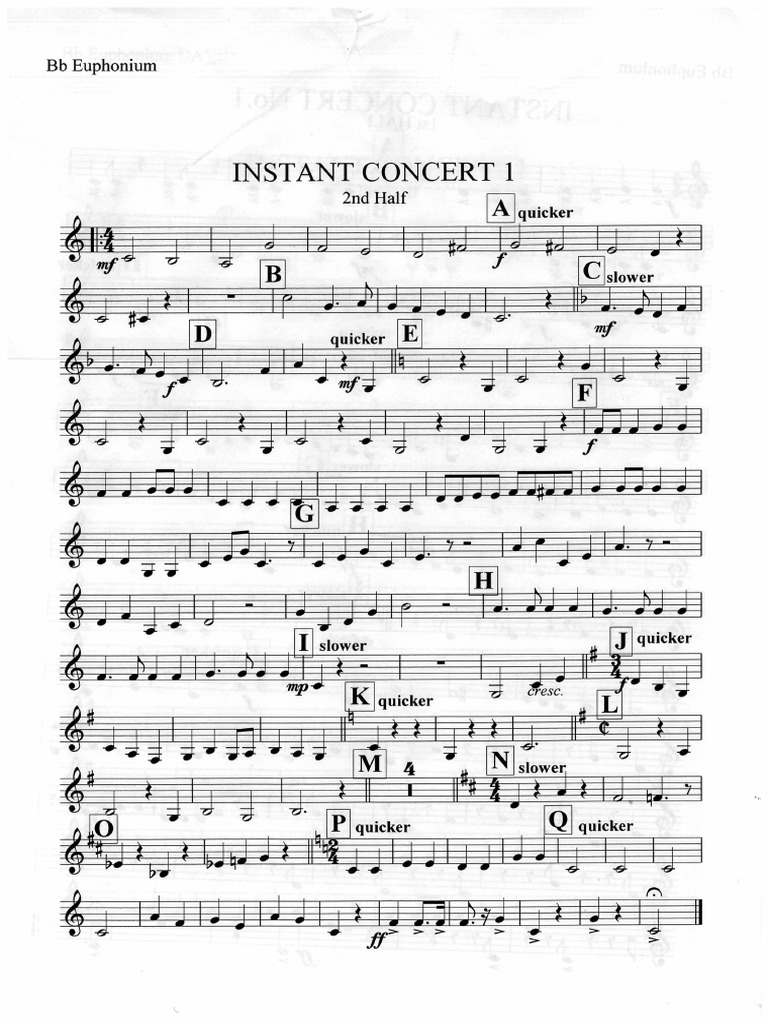 Instant Concert No . 2 Half | PDF