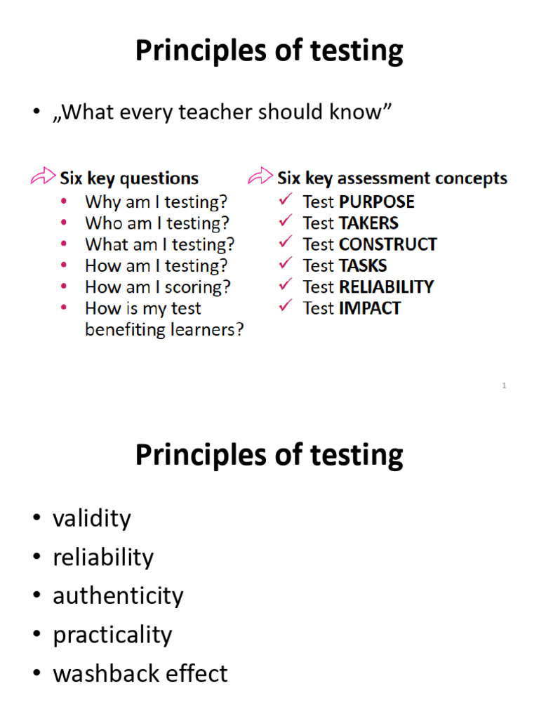 Characteristics of A Good Test | PDF | Validity (Statistics) | Cognition