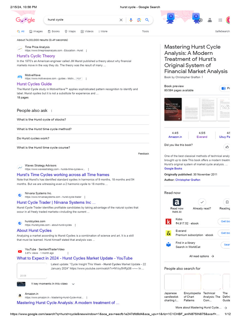 Hurst Cycle | Download Free PDF | Technical Analysis | Financial Markets