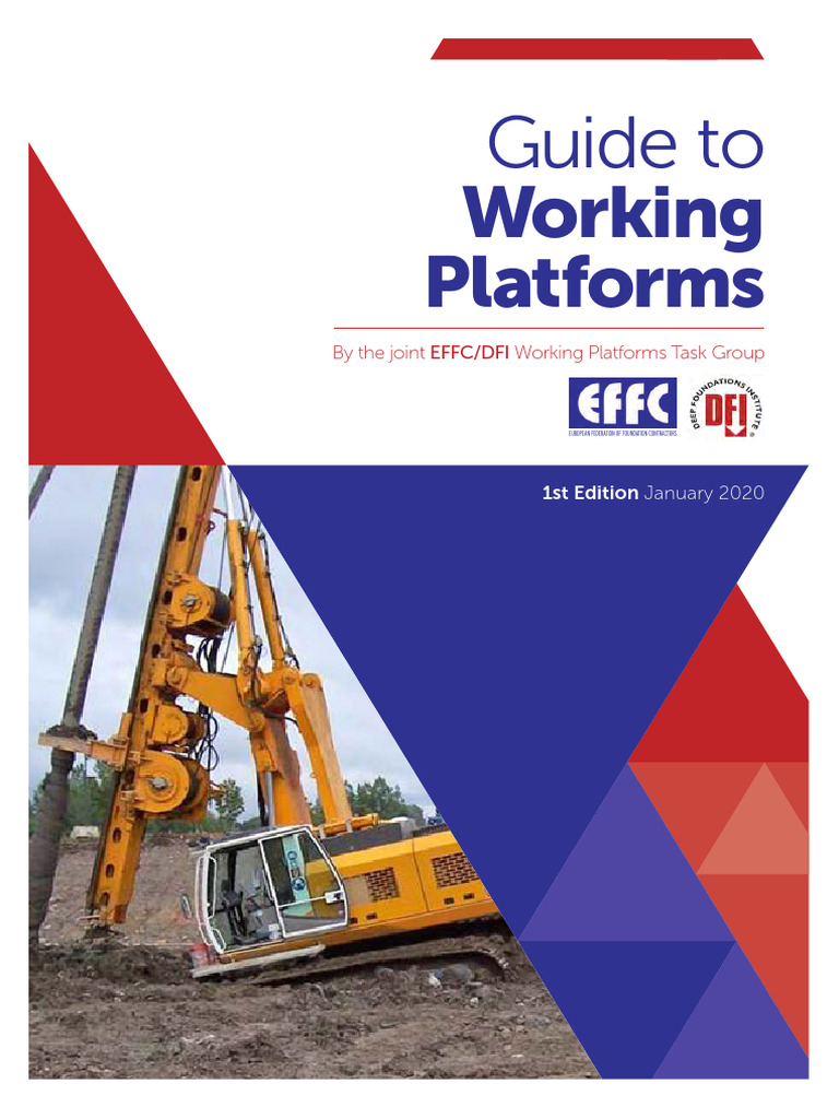 Guide Working Platforms | PDF | Geotechnical Engineering | Deep Foundation