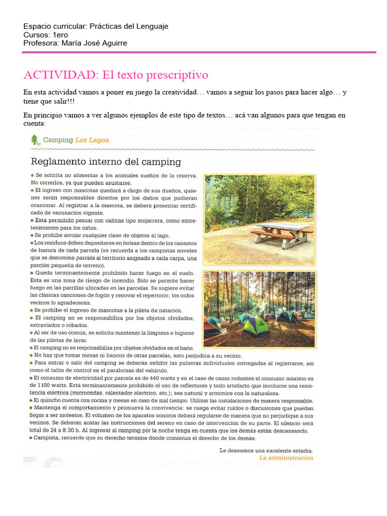 Actividad Texto Instructivo | PDF