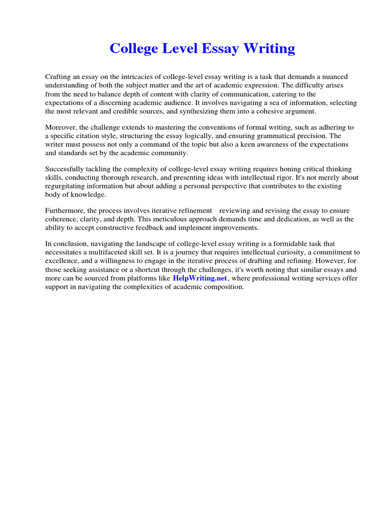 College Level Essay Writing | PDF | Capital Punishment | Mc Donald's