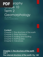 Grade 10 Geography Revision Term 2 | PDF | Plate Tectonics | Earthquakes