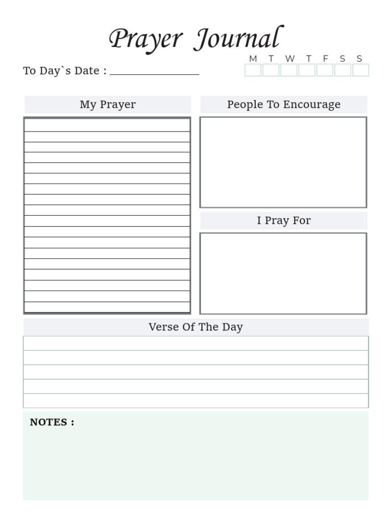 Prayer Journal | PDF | Prayer | Christian Prayer