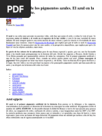 Historia del color azul y su origen | PDF | Color | Pigmento