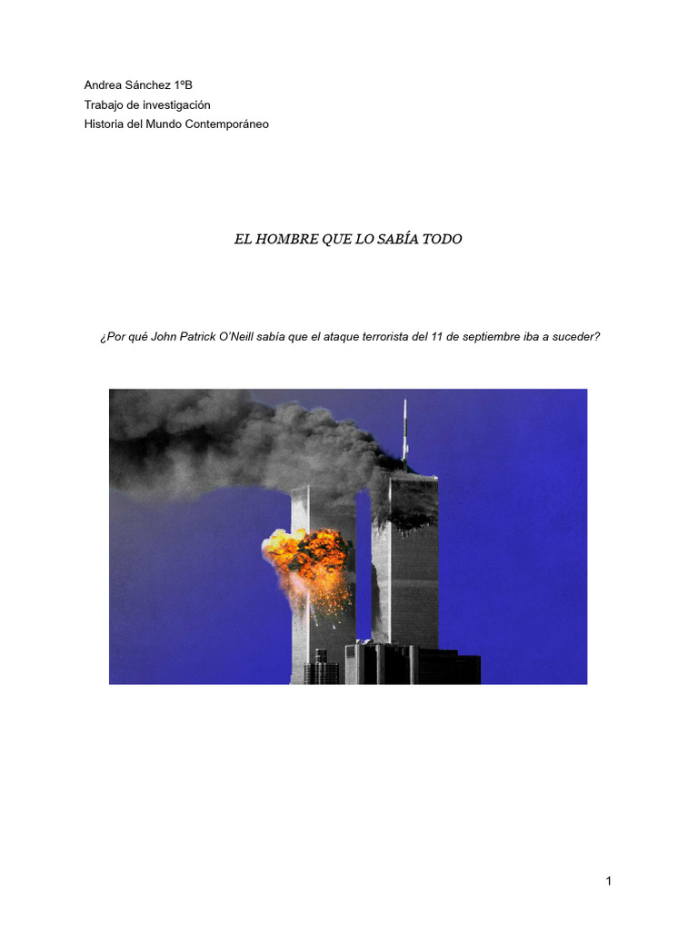 John Patrick O'Neill y el 11-S: Claves del Ataque | PDF | Ataques del ...