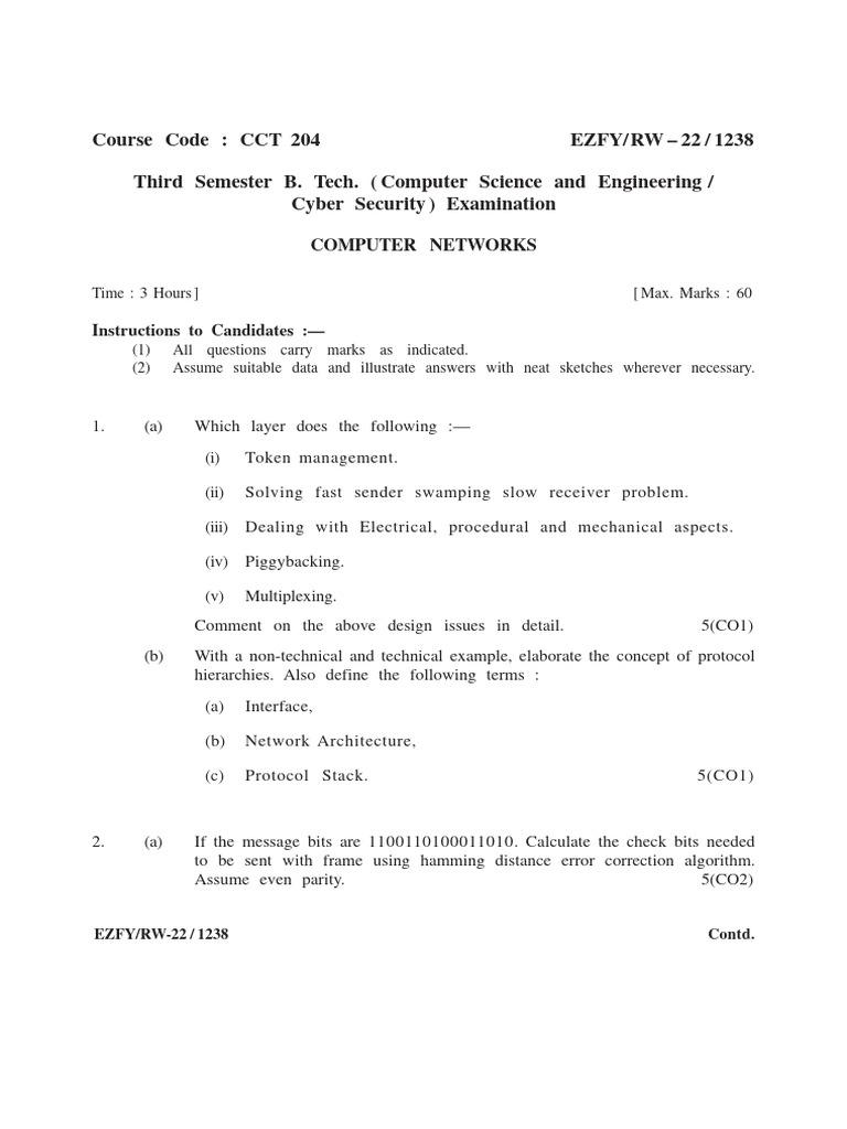 Computer Networks | PDF | Computer Network | Computer Science