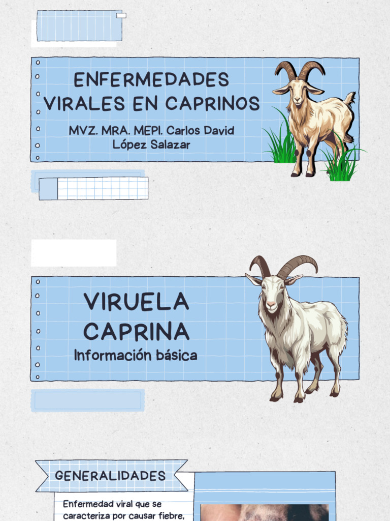 Viruela Caprina: Guía Veterinaria | PDF | Virus | Viruela