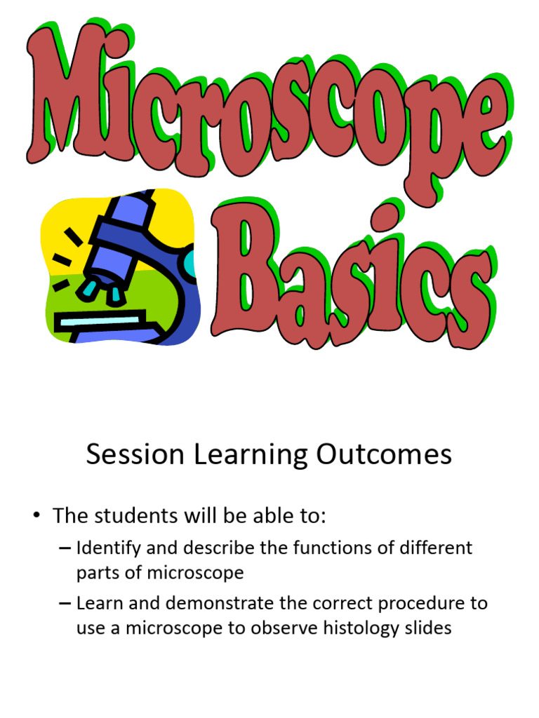 Microscope Use and Functions Guide | PDF | Glass Engineering And ...