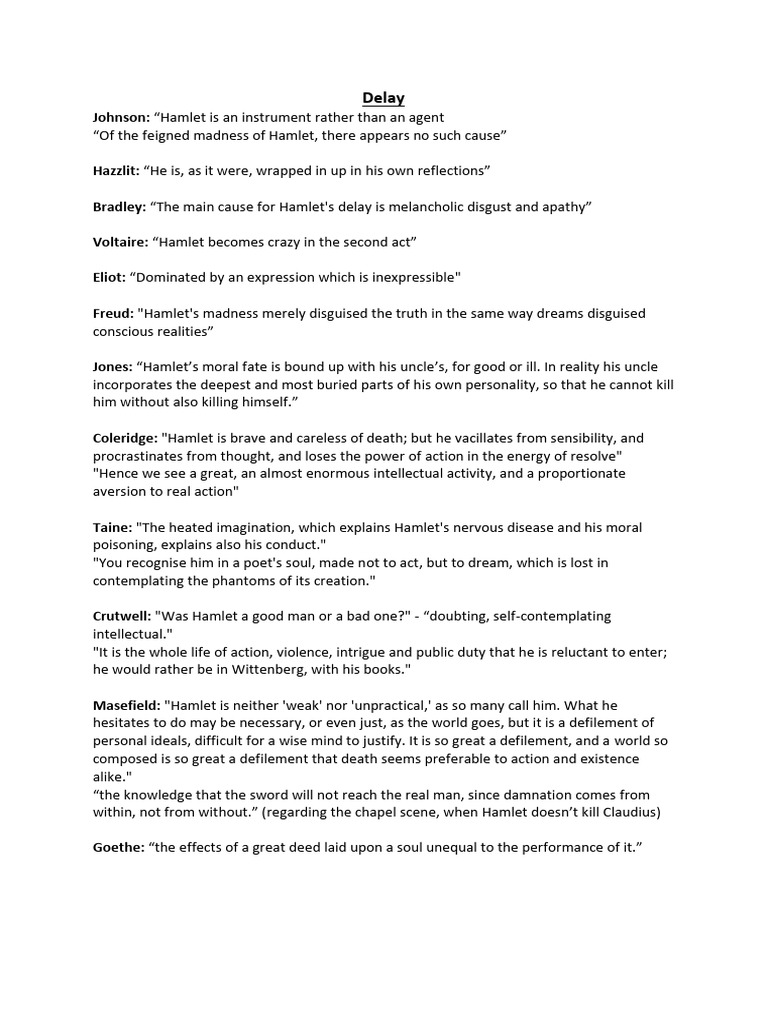 Hamlet Themed Quotes - All | PDF | Hamlet | Revenge