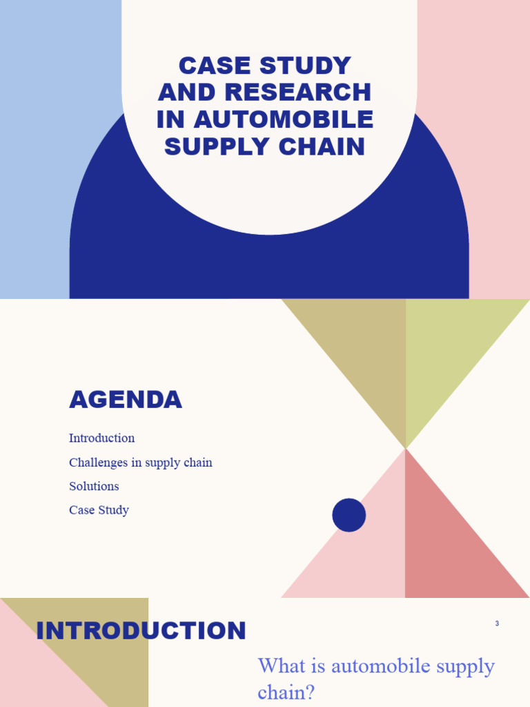 Case Study and Research in Automobile Supply Chain | PDF | Supply Chain ...