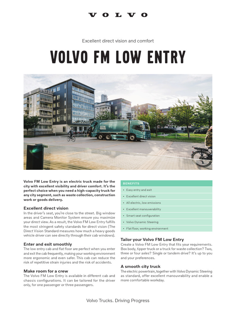 Volvo-FM-Low-Entry-infosheet-EN-Global | PDF | Truck | Motor Vehicle
