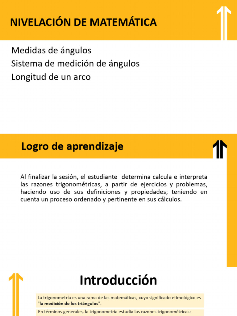 Medición Angular | PDF | Trigonometría | Geometría Elemental