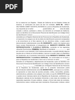 Modelo Mandato General Con Representacion | PDF | Guatemala