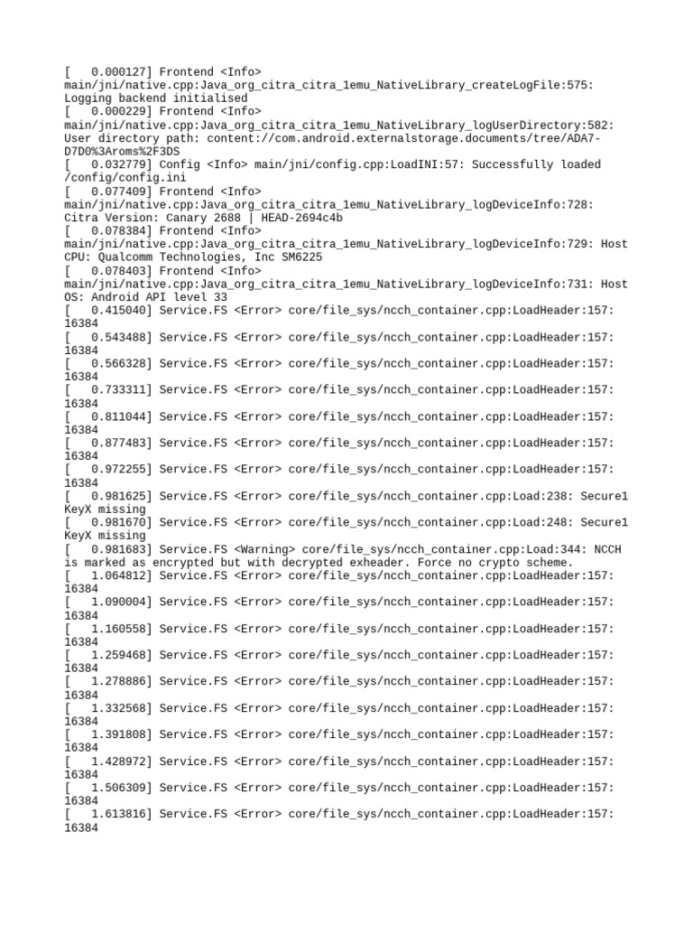 Citra Log | PDF | Computer Engineering | System Software Citra Log | PDF | Computer Engineering | System Software