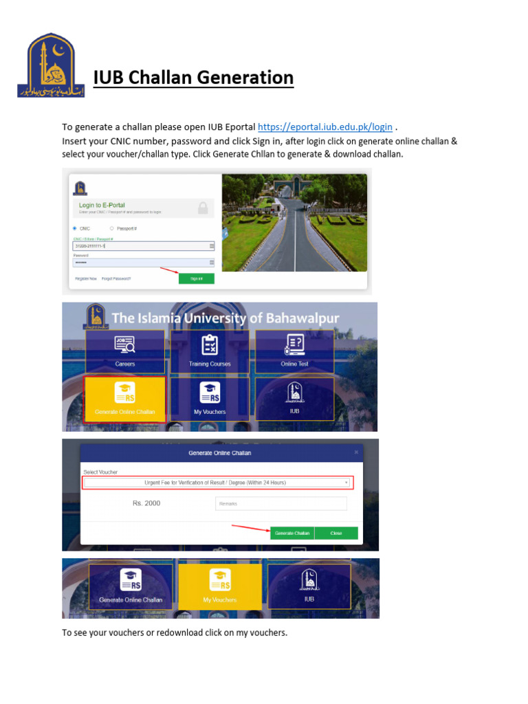 Bank Challan | PDF
