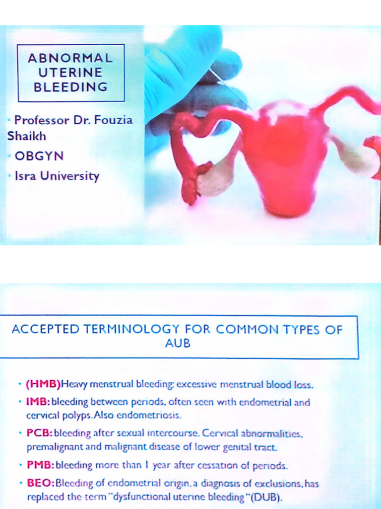 Abnormal Uterine?bleeding | PDF