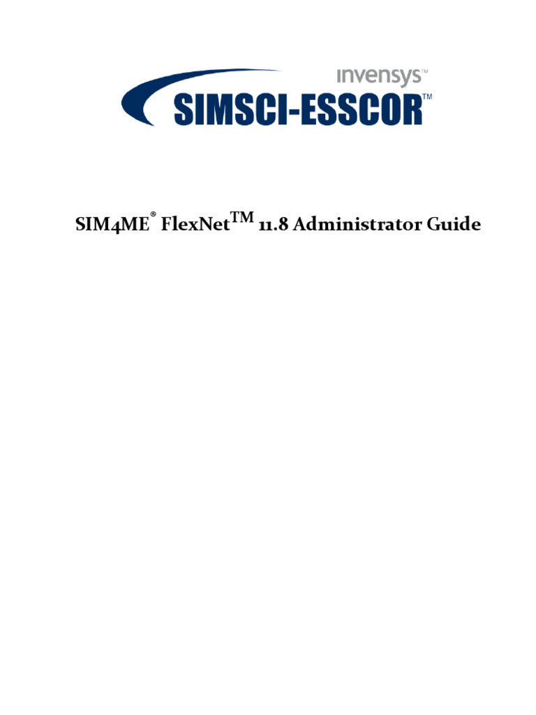 SIM4ME FlexNet 11.8 Administrator Guide | PDF | Computer File | Microsoft Windows