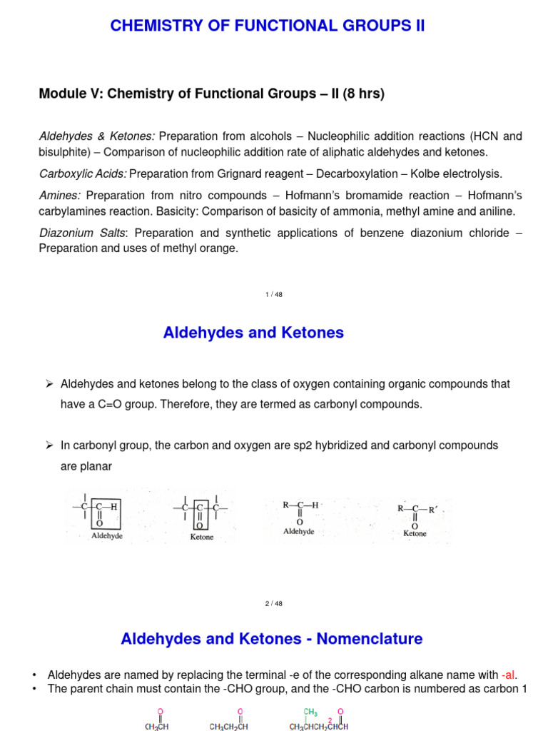 Chem FN Group | PDF | Aldehyde | Amine