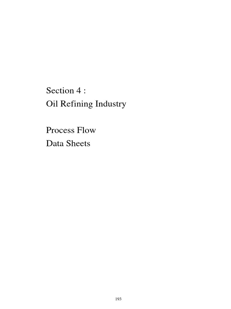Section 4 Oil Refining Industry Process | PDF | Oil Refinery | Petroleum
