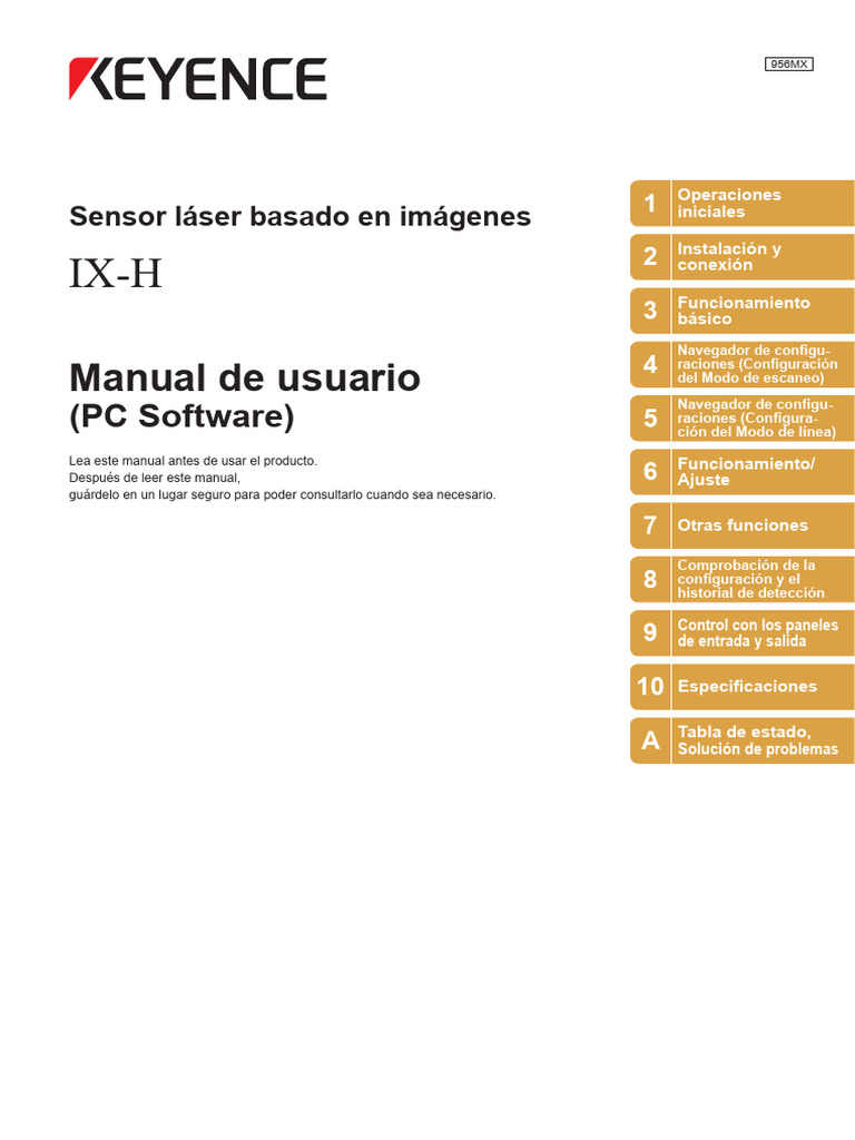 IX-H_MANUAL_MX | PDF | Láser | Diodo emisor de luz
