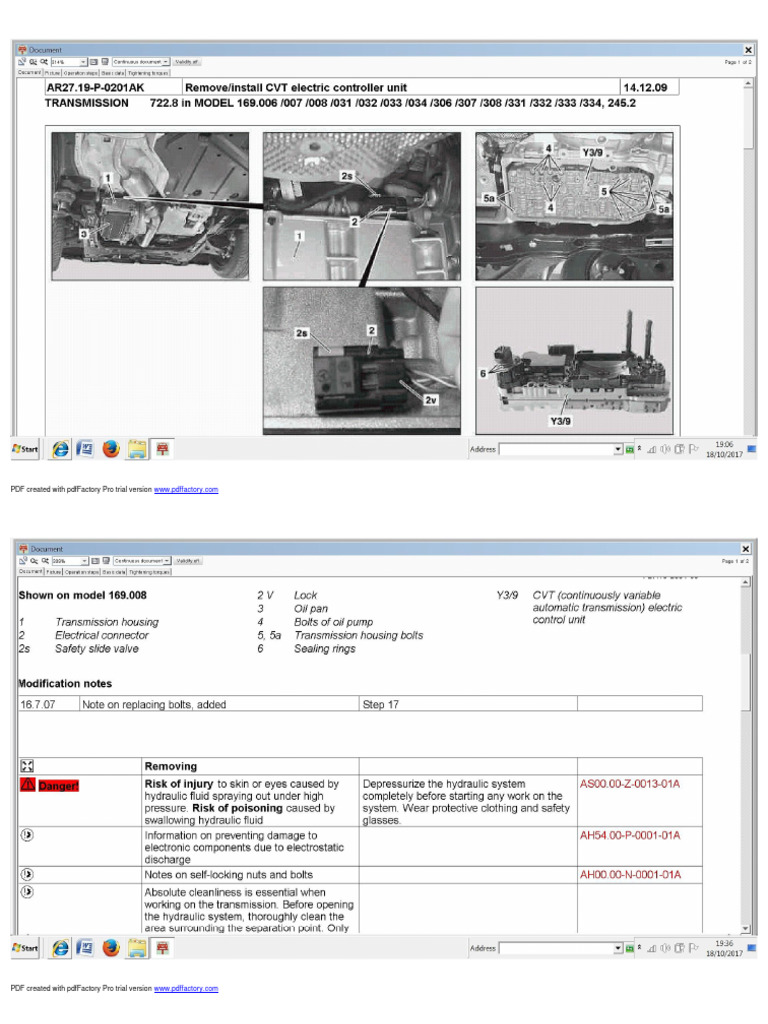 W245 722.8 R - I CVT Elect Controller Unit | PDF