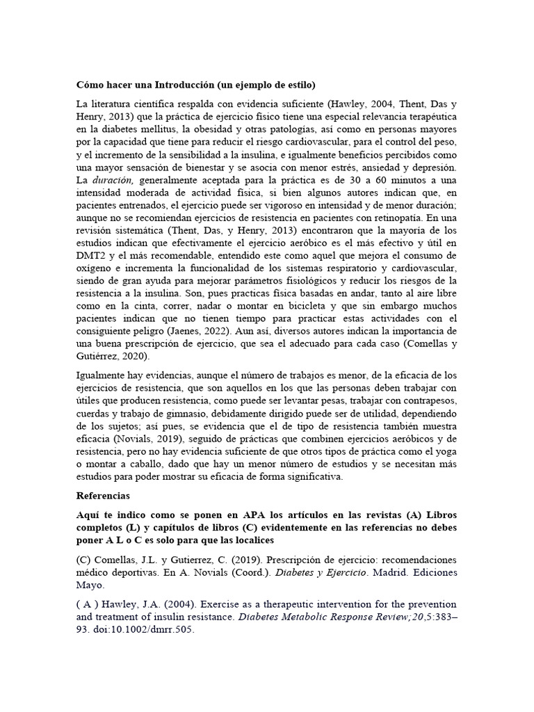Como Hacer Una Introducción y Como Poner Las Referencias en APA | PDF ...