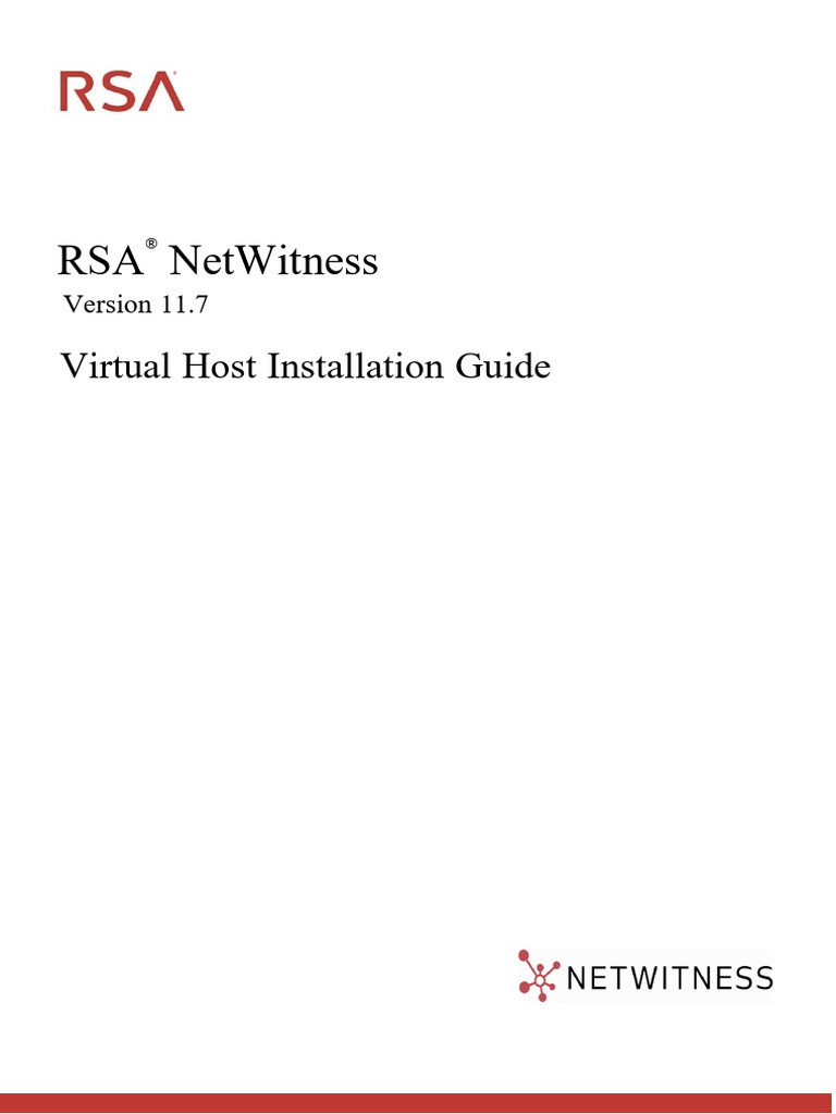 Rsa NW 11.7 Virtual Host Install Guide | PDF | Virtualization | Cloud ...