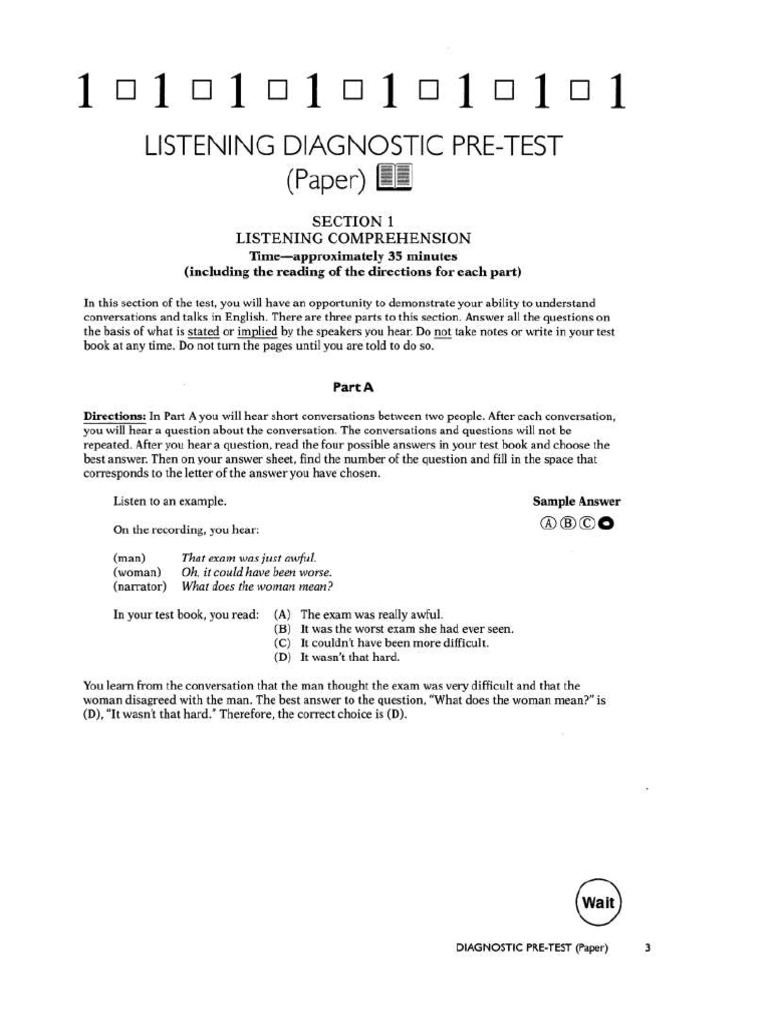 Pre Test 1-B | PDF