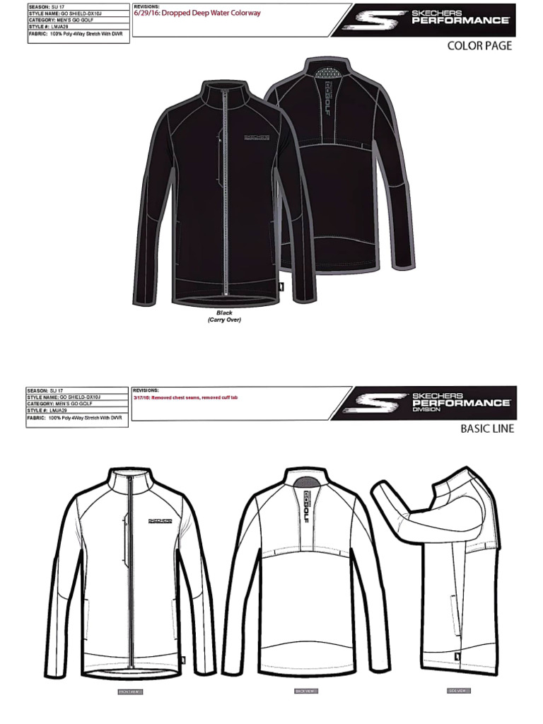 Rain Jacket Tech Pack | PDF
