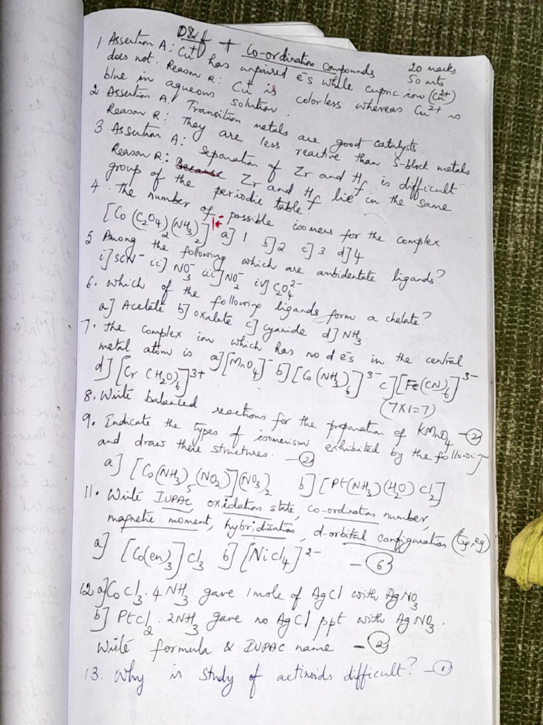 D and F + Coord | PDF