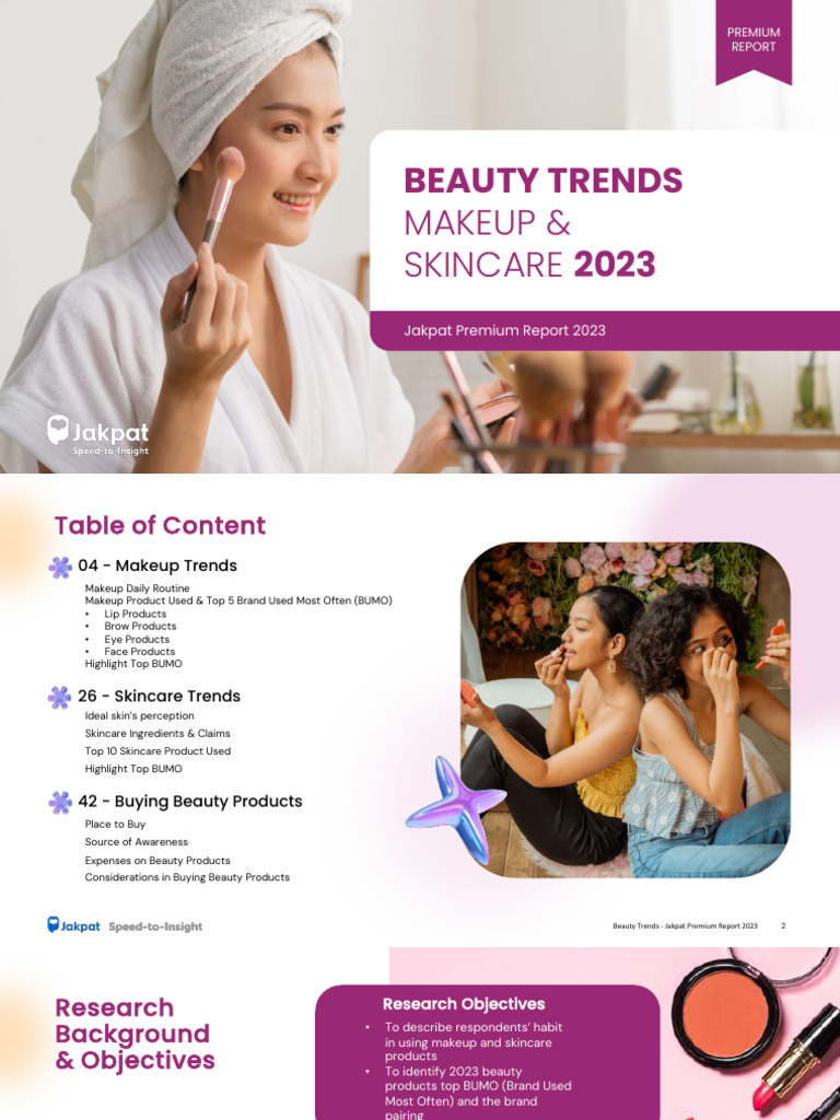Jakpat 2023 Beauty Trends Report | PDF | Cosmetics | Skin Care
