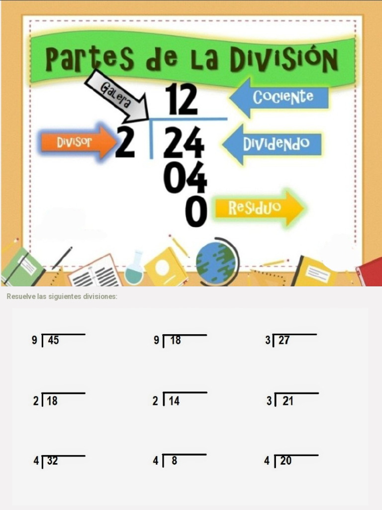 Taller Matemáticas (Divisiones) | PDF