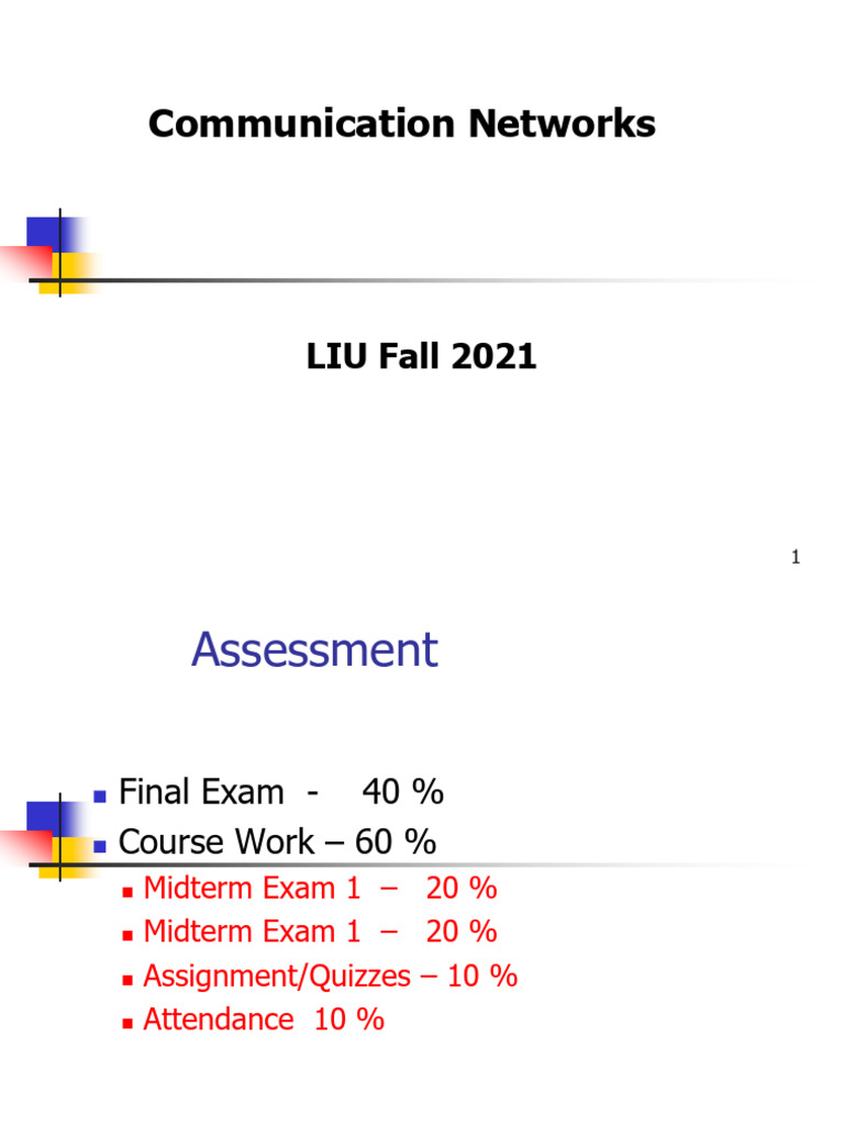ch01 Lecture 1 Computer Network LIU 2021 v4 | PDF | Network Topology | Computer Network