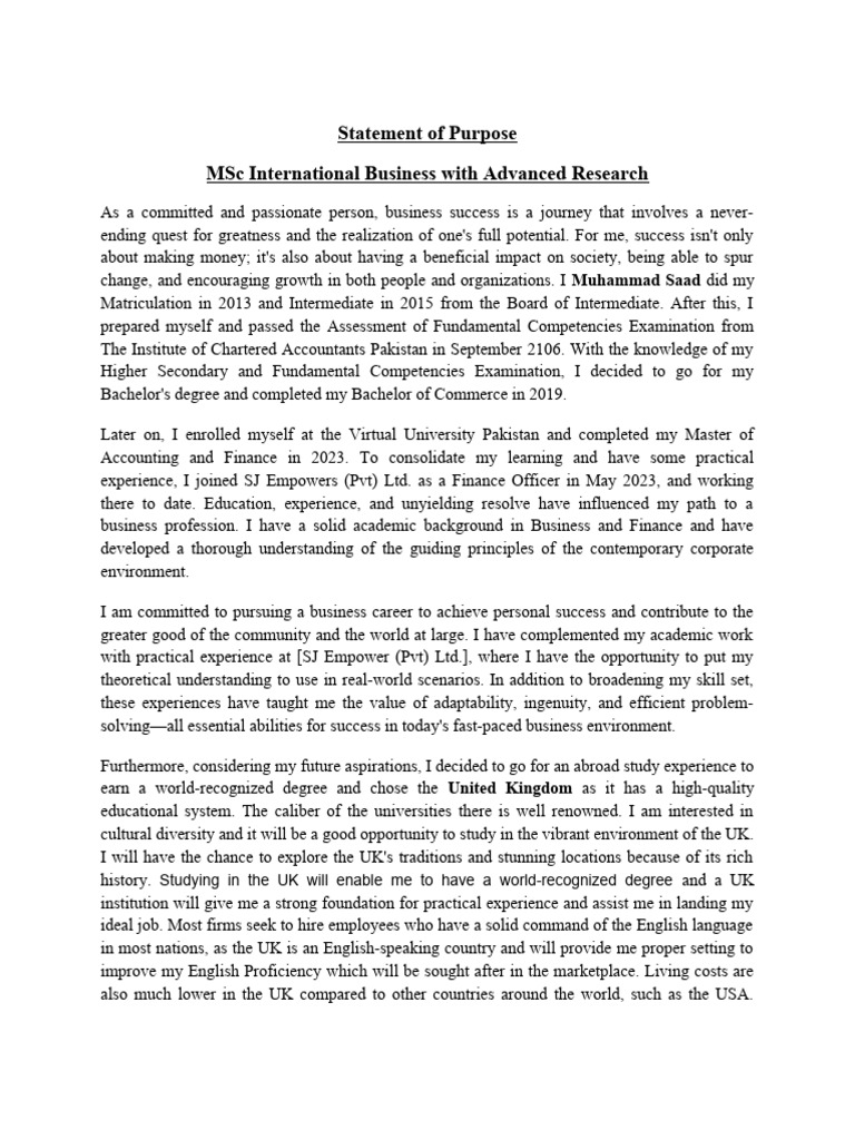 SoP Herts | PDF | Learning