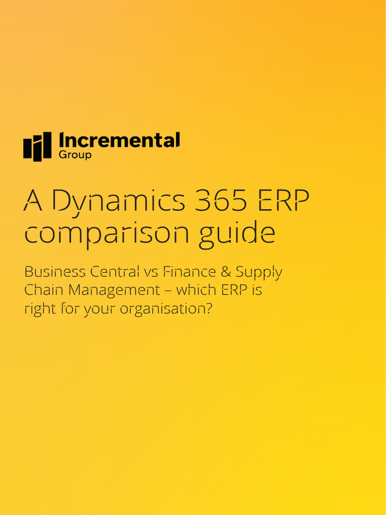 Microsoft D365 Comparison | PDF | Enterprise Resource Planning | Supply Chain Management