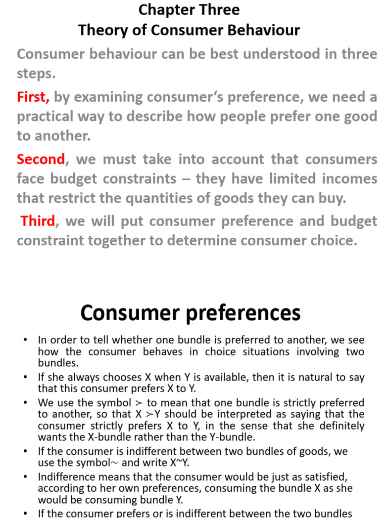 Intro Eco CH 3 | PDF | Utility | Microeconomics