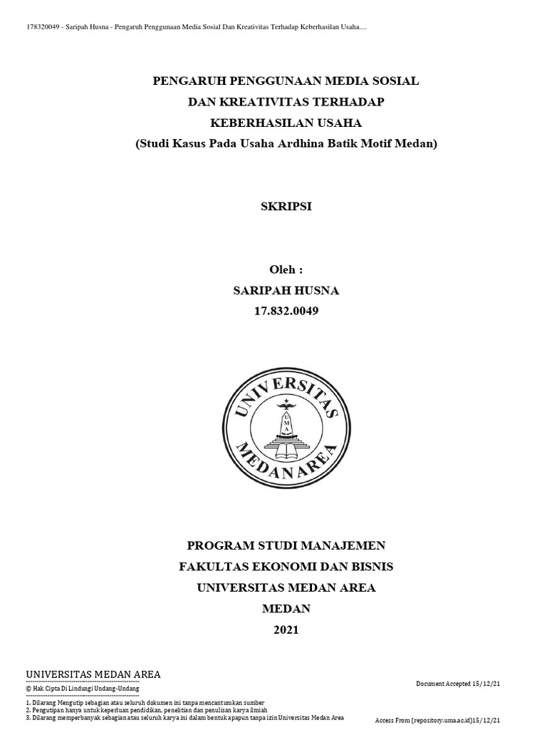 Saripah Husna - Fulltext | PDF