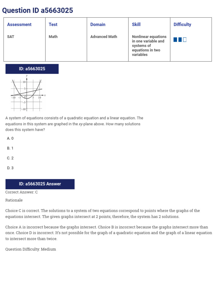 Sat Advanced Math | PDF | Factorization | Equations