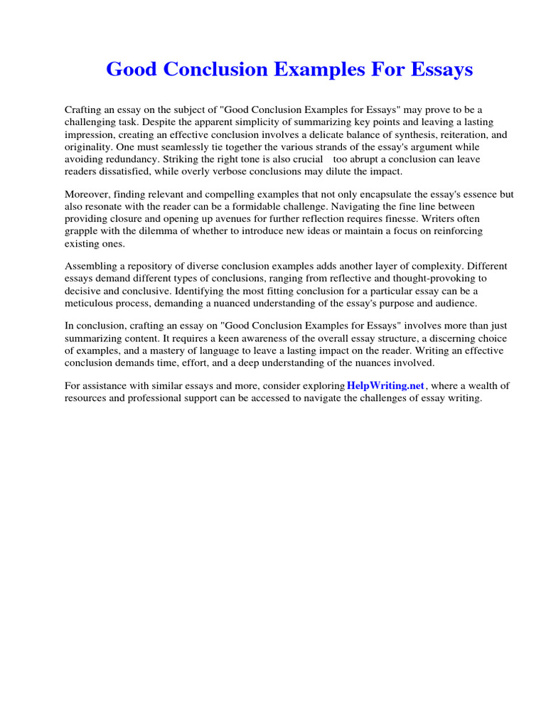 Effective Essay Conclusion Examples | PDF | Julius Caesar