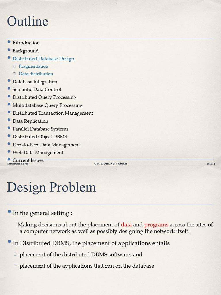 3-Distribution Design | Download Free PDF | Databases | Information ...