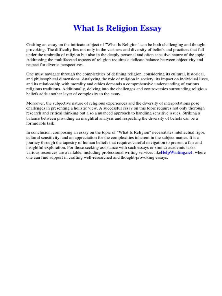 What Is Religion Essay | PDF | Volcano | Tide
