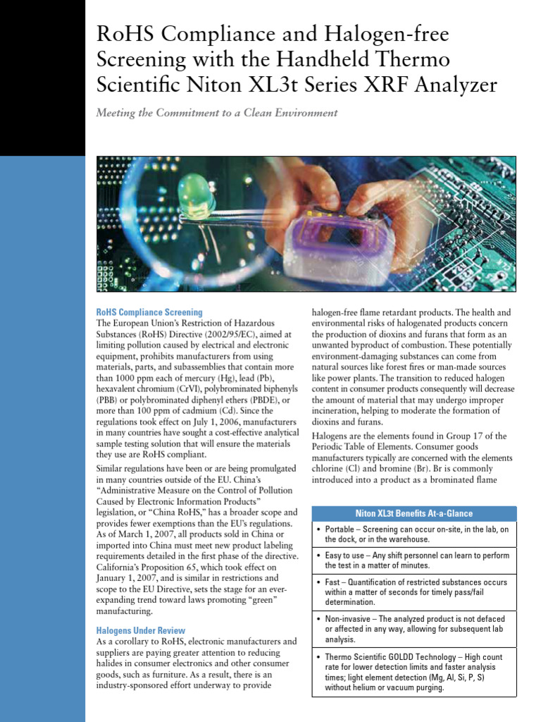 RoHS-Halogen-app - XL3T-700 | PDF | Physical Sciences | Chemistry