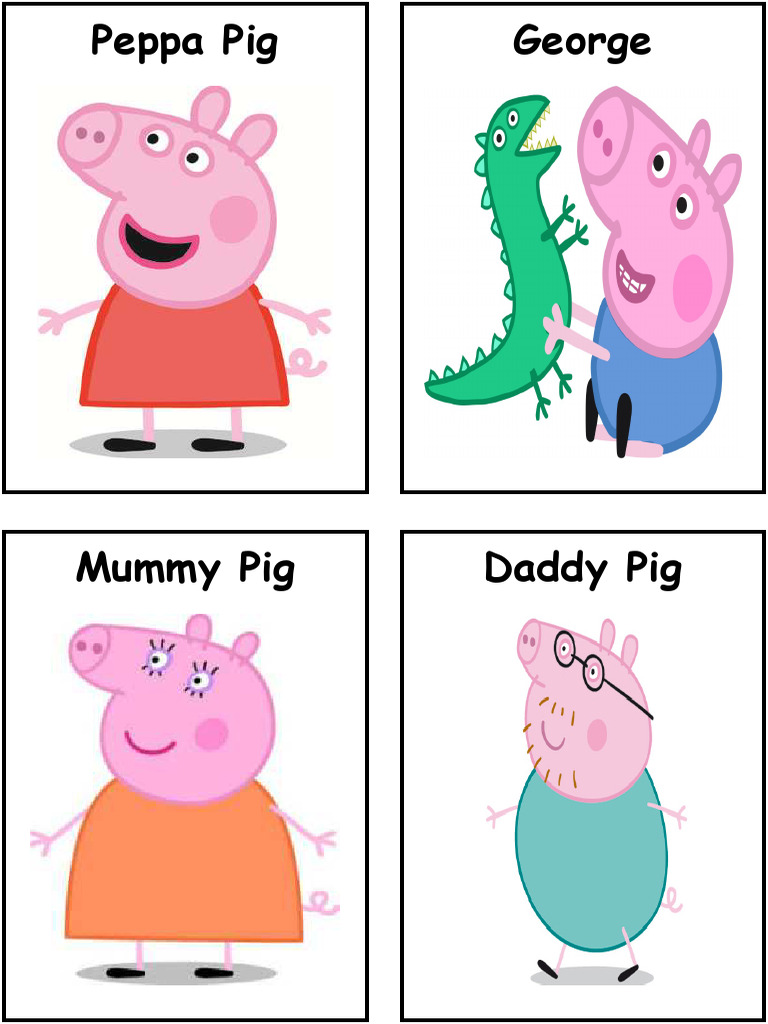 Peppa Pig - Characters (Set 1) | PDF