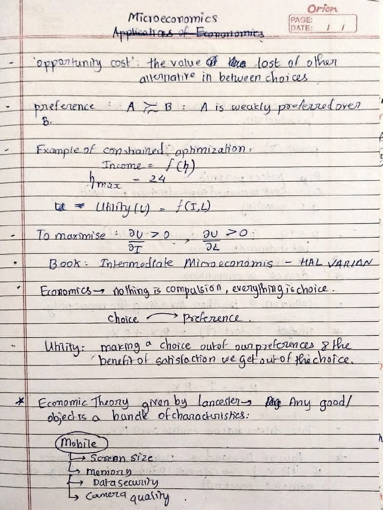 Microeconomics Notes | PDF | Economies
