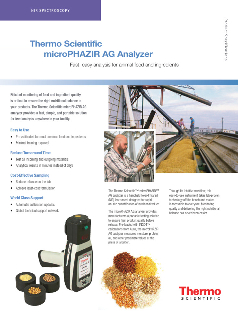microPHAZIR AG-Spec-Sheet | PDF | Physical Sciences | Chemistry